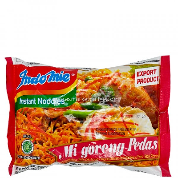 Brasmarket Online Instant Noodles Mi Goreng Pedas 80g Indo Mie