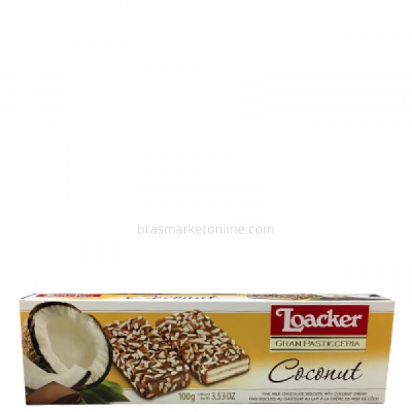 Brasmarket Online Biscoito Coconut 100g Loacker - Wafer - Bolos & Biscoitos