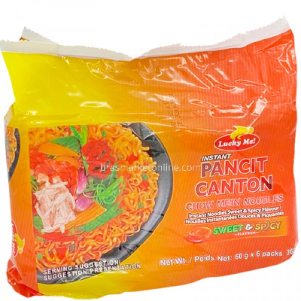 Brasmarket Online Pancit Canton Sweet & Spicy 6 x 60g Lucky Me!